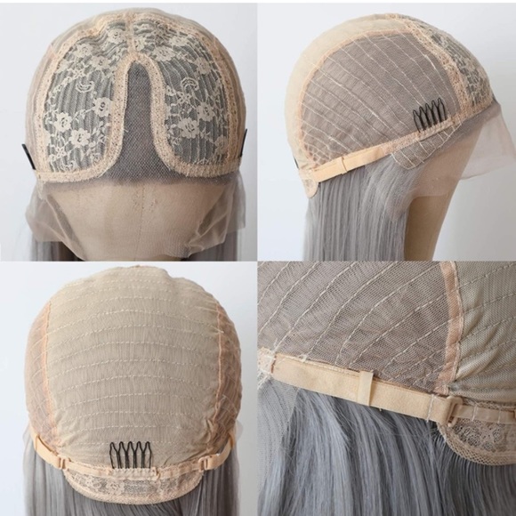 Hair | Grey Long Straight Lace Front Wig | Poshmark